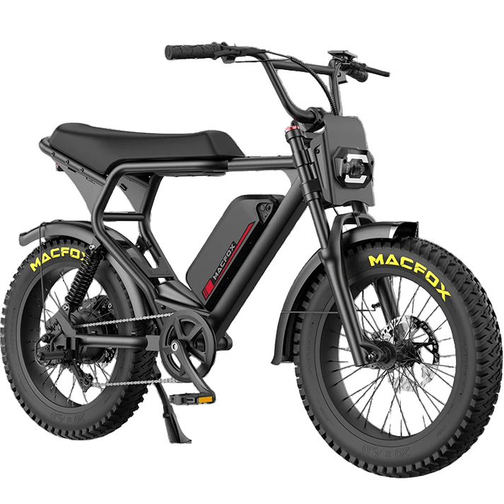Macfox X2 | 28 mph Full-Suspension Electric Bike | 750W / 1000W Peak ...