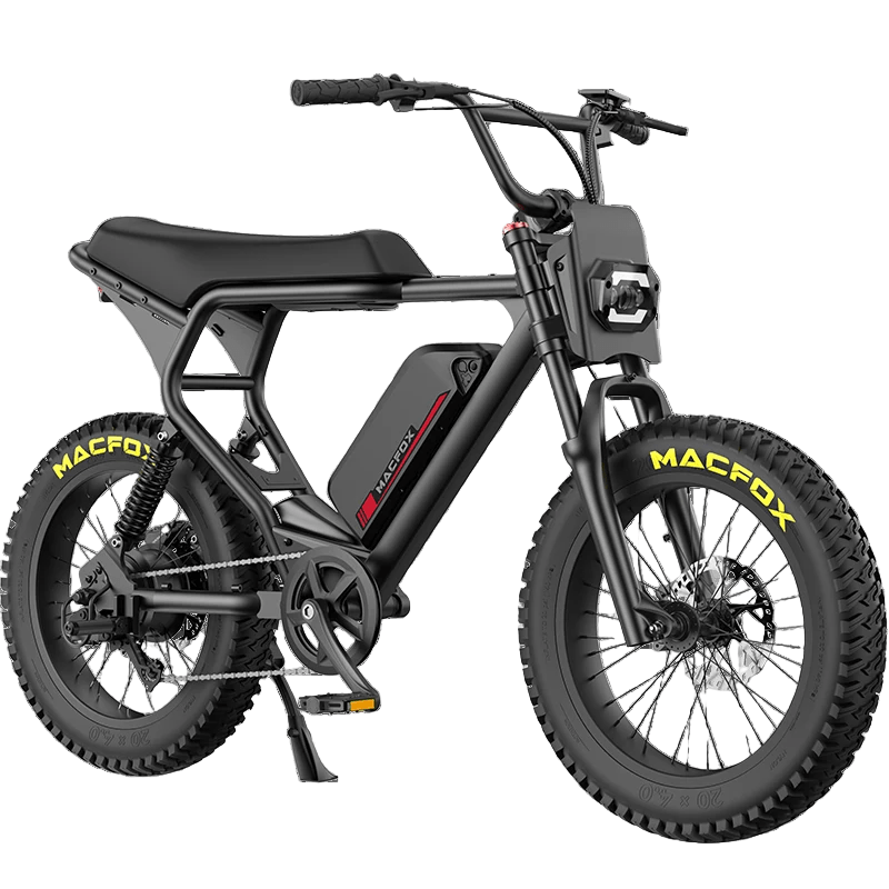Macfox X2 | 28 mph Full-Suspension Electric Bike | 750W / 1000W Peak ...