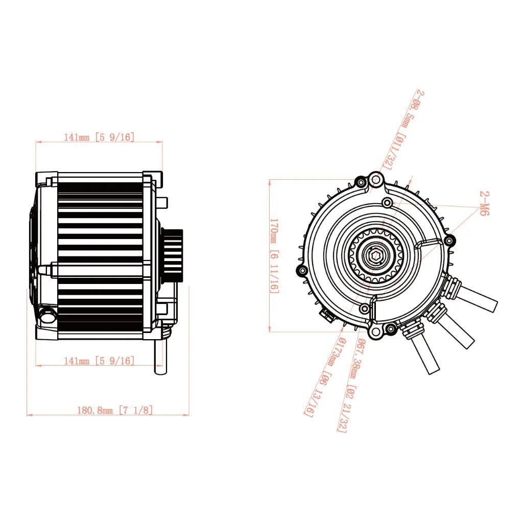 VTB RYUGA 81kW Motor for Ultra Bee | Hairpin High-Power Upgrade – Emoto ...